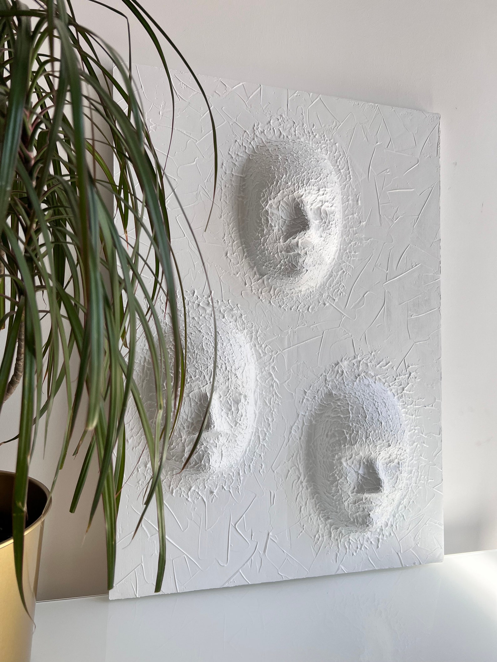 3D Faces Sculpture Plaster Art Textured Faces Wall Art - Etsy