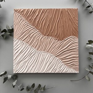 Textured Arch Art, Arch Abstract Plaster Painting, Minimalist Neutral ...