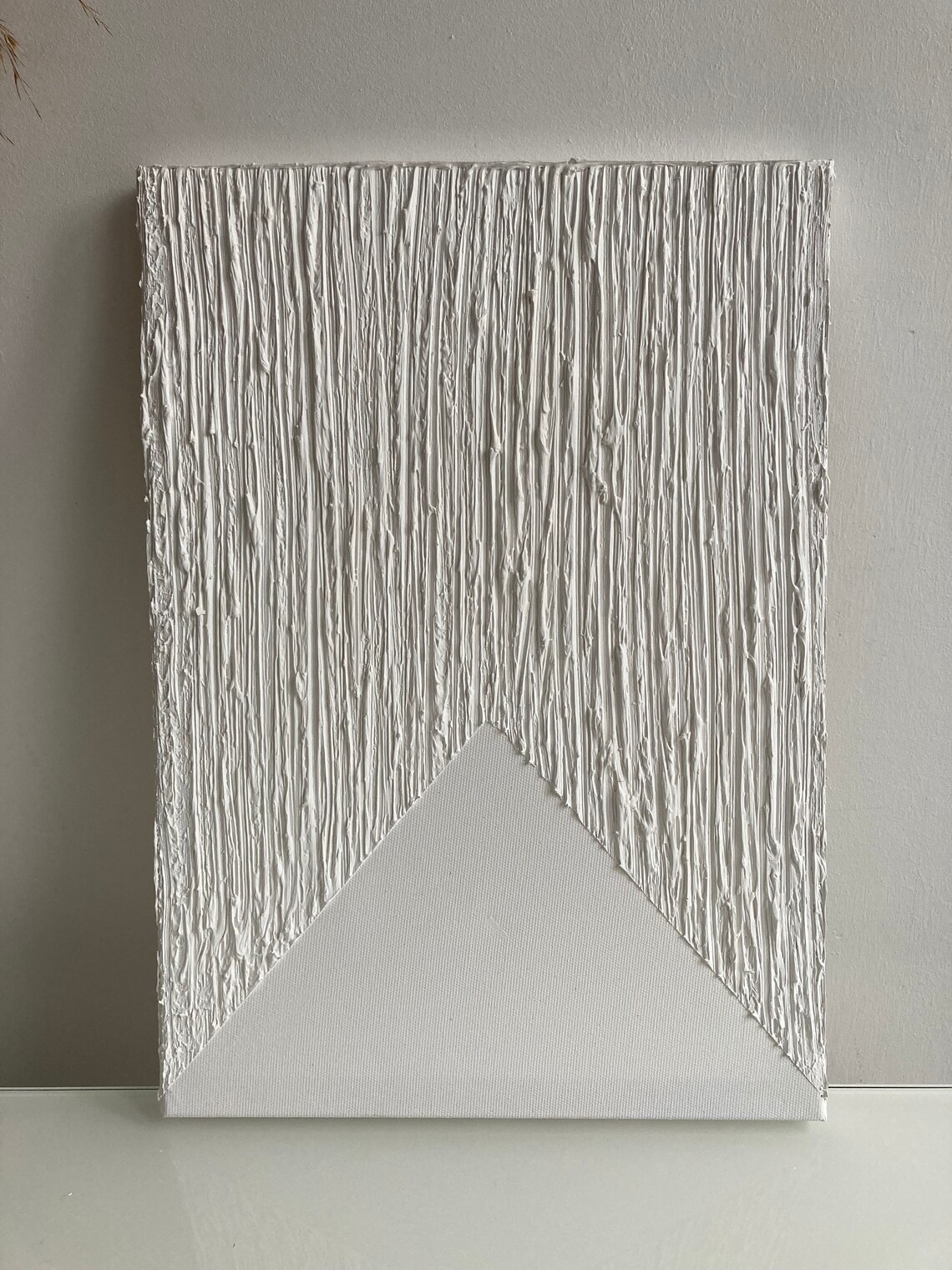 Abstract Canvas Wall Art Original White Textured Painting - Etsy