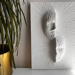 3D Faces Sculpture Plaster Art, Textured Faces Wall Art, Unique ...
