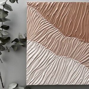 Textured Arch Art, Arch Abstract Plaster Painting, Minimalist Neutral ...
