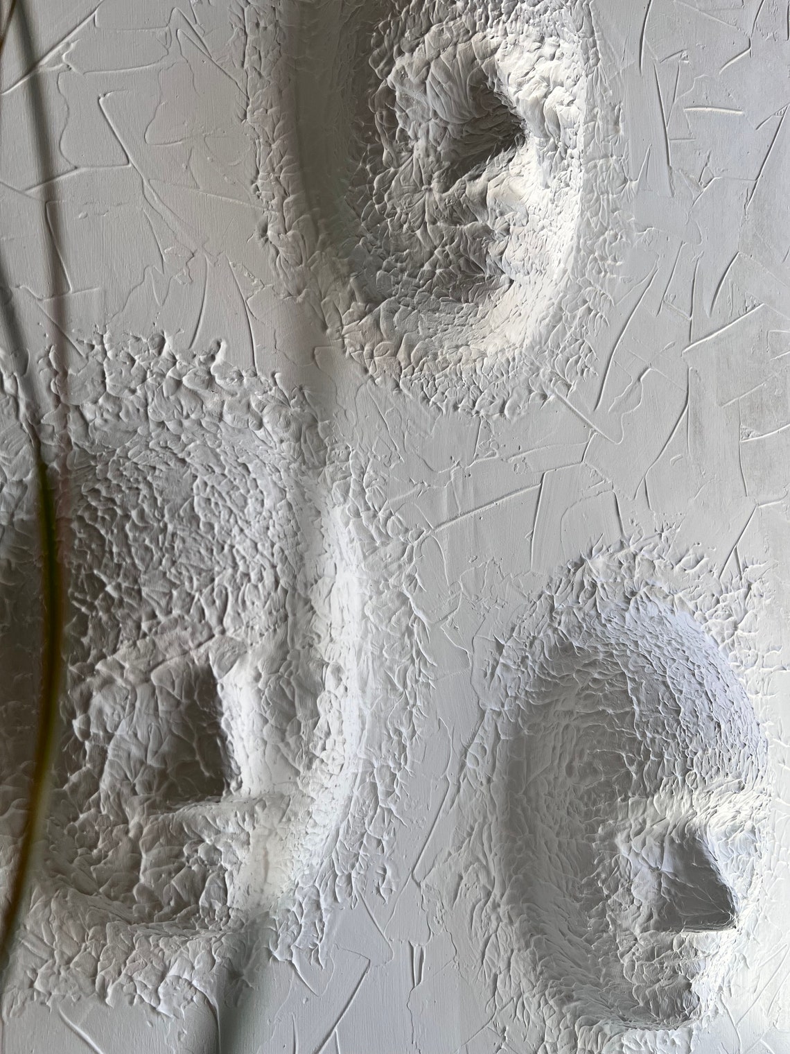 3D Faces Sculpture Plaster Art Textured Faces Wall Art - Etsy
