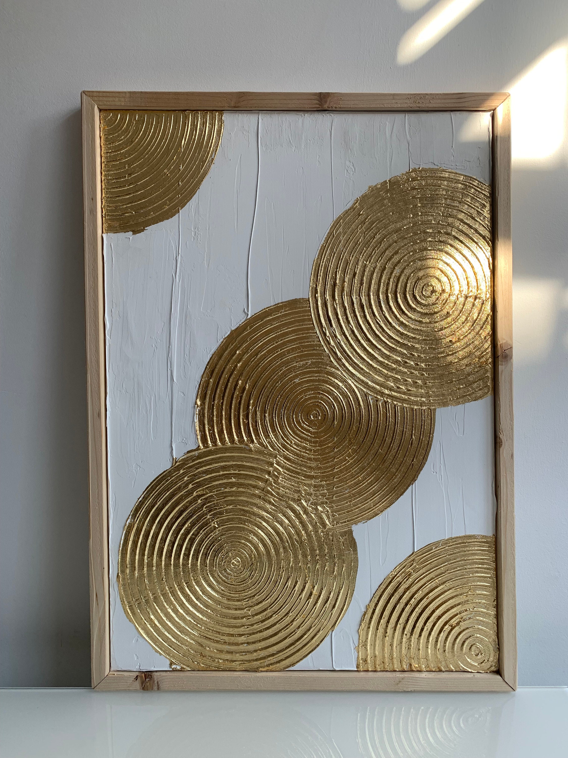 Gold Embellished Plaster Art - endurance24.fr