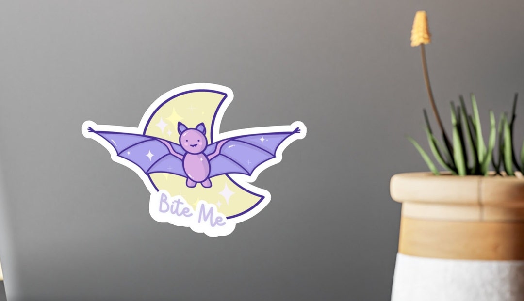 Spooky Halloween Bat Sticker Creepy Decor for Your October - Etsy