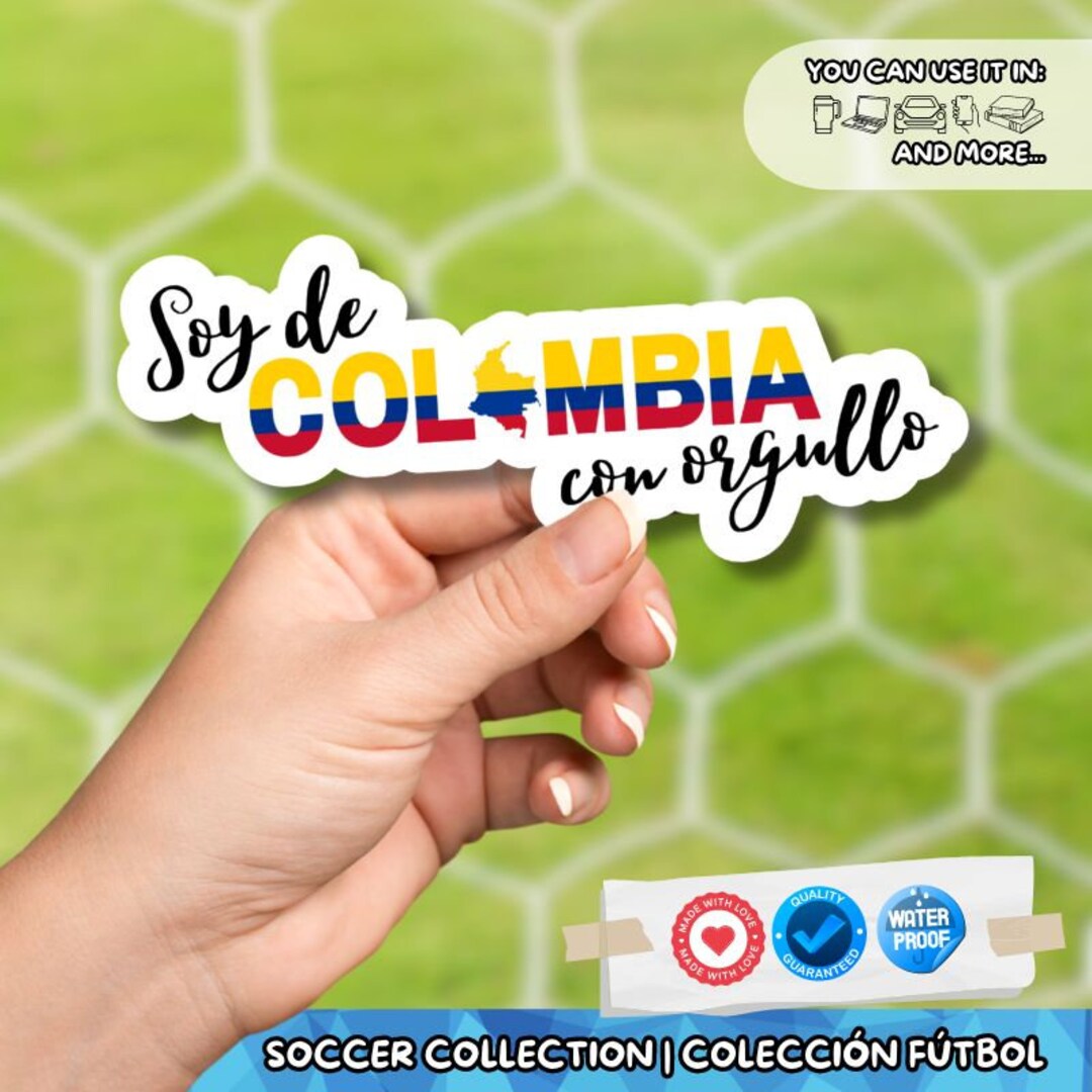 Sticker soy DE COLOMBIA Con Orgullo Adhesive Waterproof Decoration ...