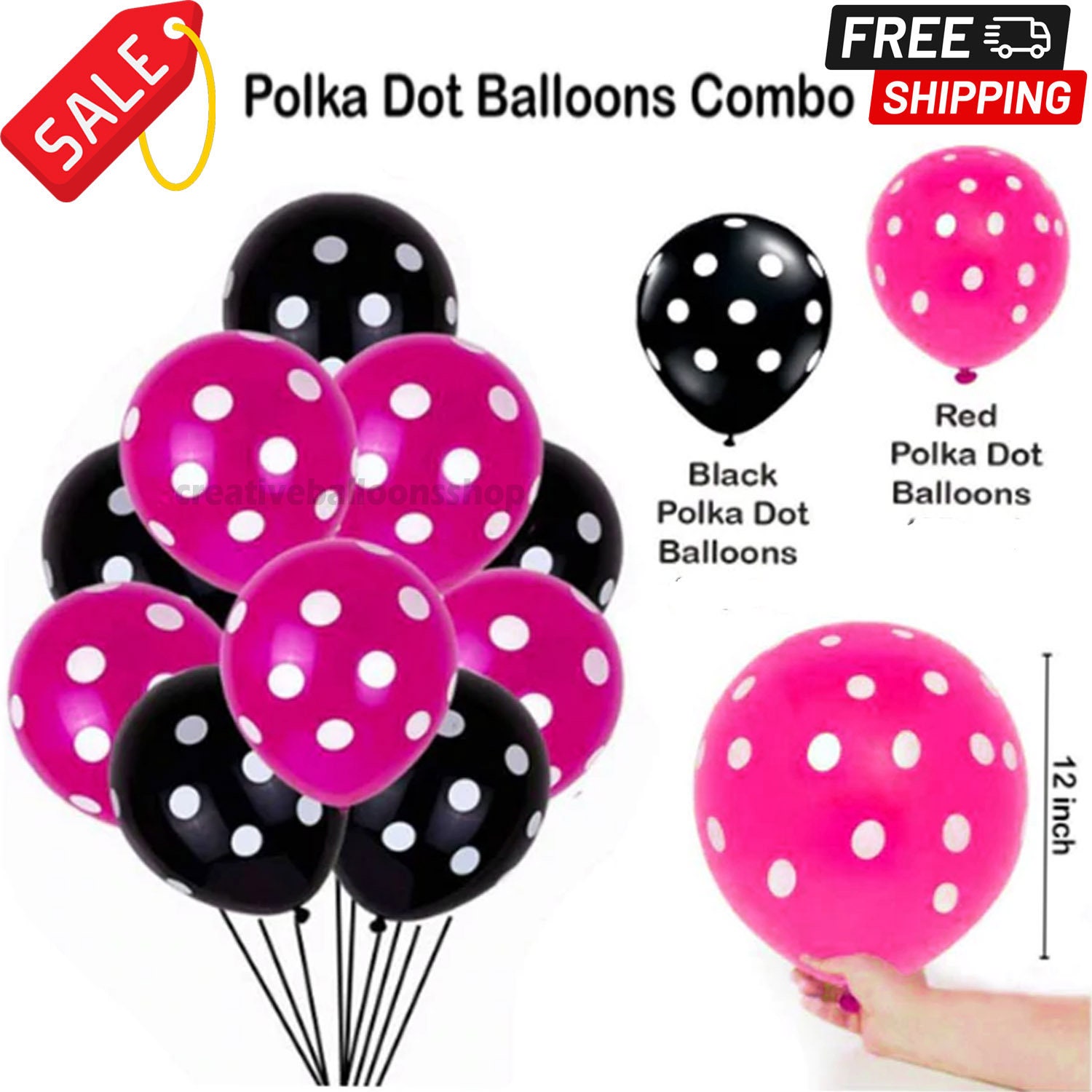 10 100 Polka Dot Latex Helium Spotty Balloons Quality Party - Etsy