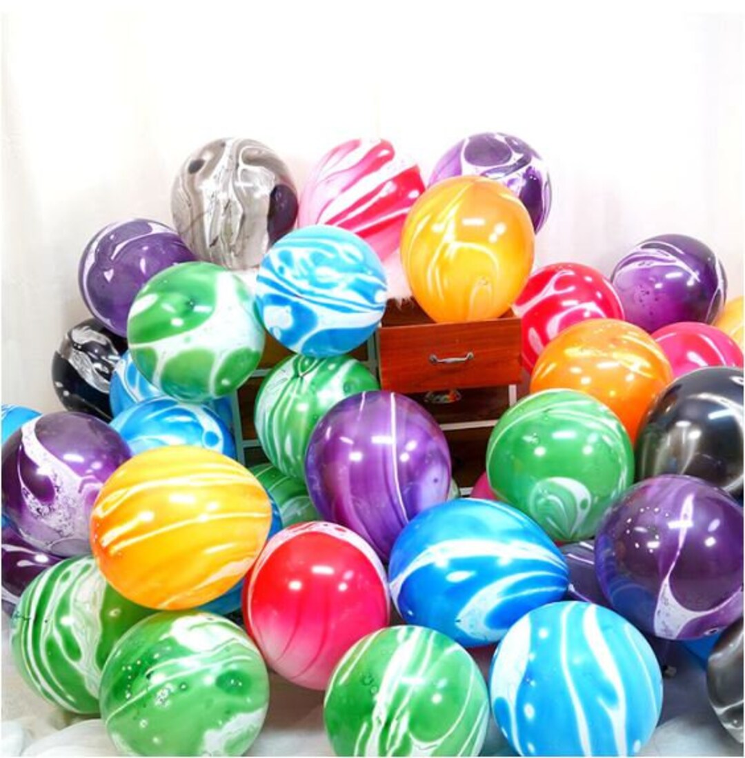 12" Marble Latex Balloons Birthday, Wedding, Baby Shower Theme Party ...