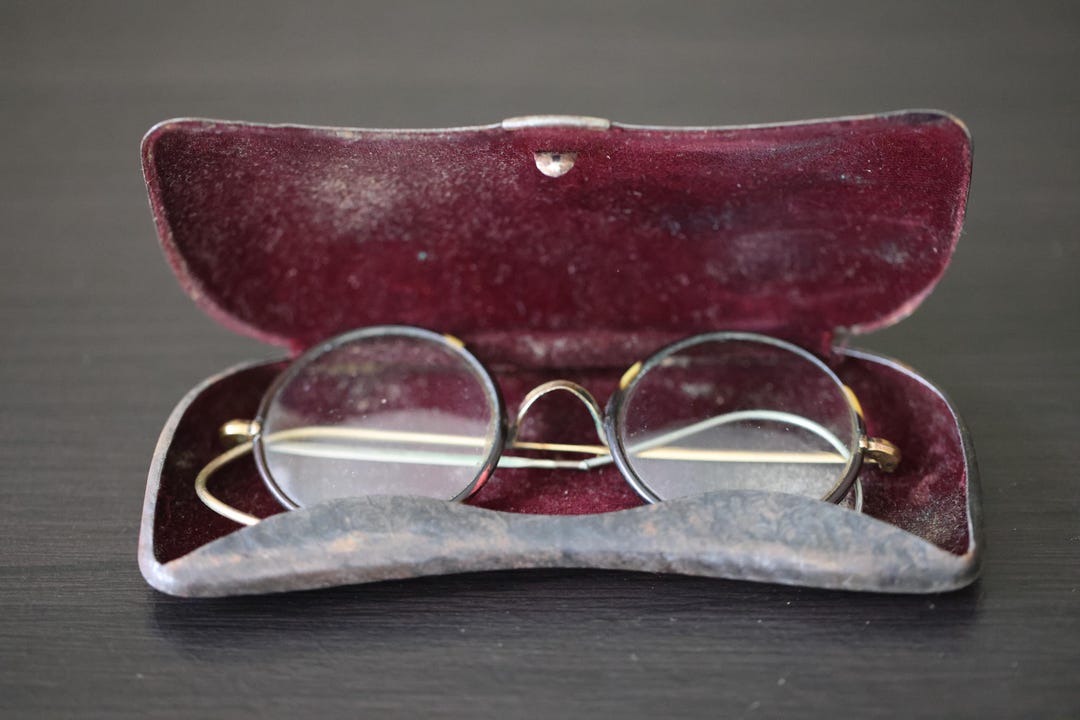Antique Eyeglasses Tortoise Shell 1920's 1930's | Round Eye Spectacles ...
