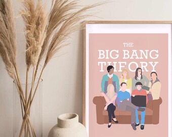 The Big Bang Theory Poster Geek Wall Decor, Bazinga, Sheldon Cooper ...