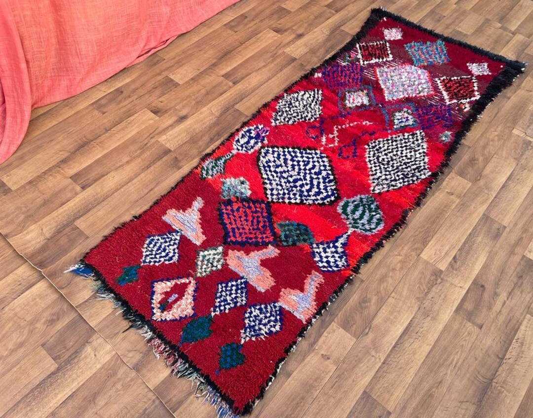 8 X 3 Feet Runner Boujaad Rugrunner Berber Rugrunner Vintage - Etsy