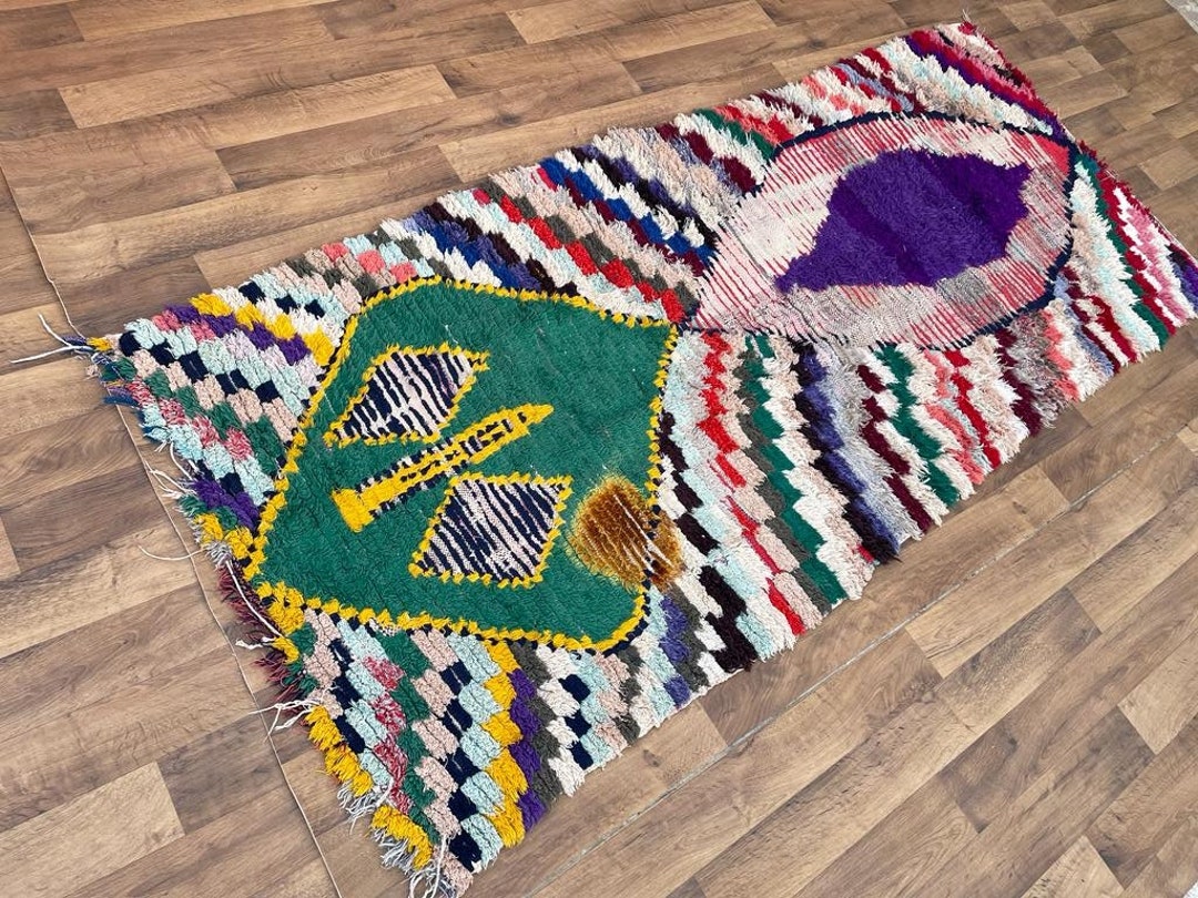 3,5x8,7 Feet Vintage Berber Rug, Runner Azilal Rug 104x250cm - Etsy