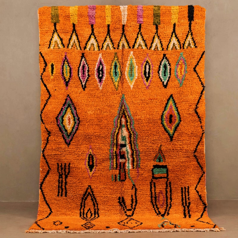 Orange Rug - Etsy