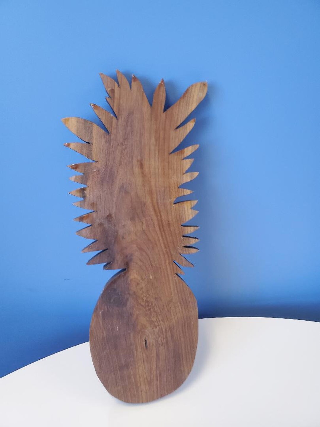 Unfinished Primitive Wooden Pineapple, Carved Wood TRAY Welcome ...