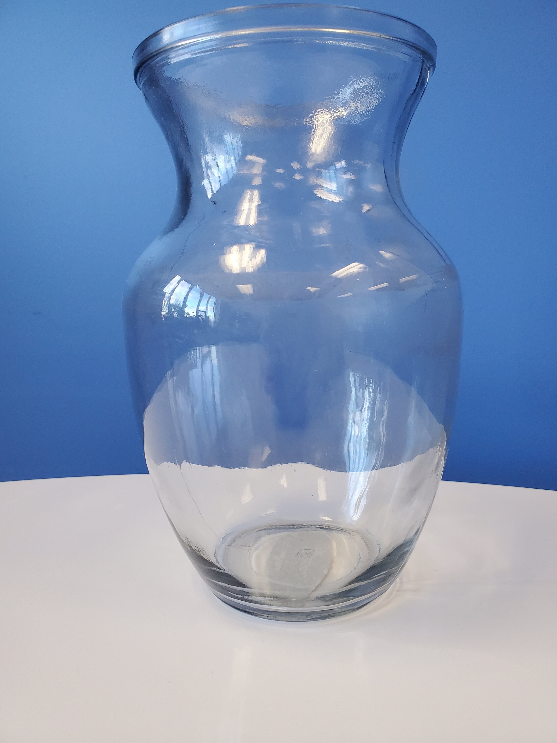 Timeless Classic Vase, Clear Glass Vase, Open Container for Displaying ...
