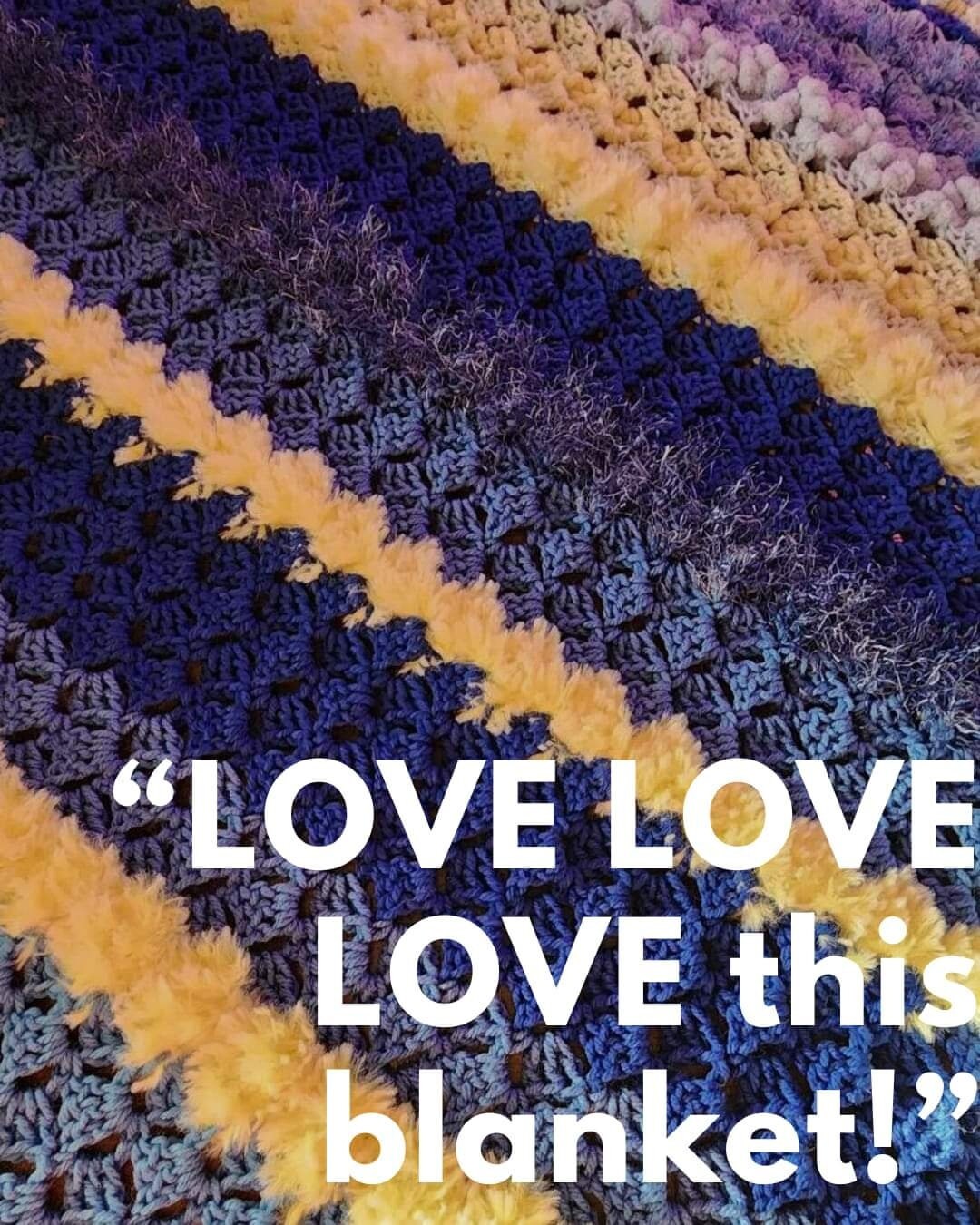 Blue, Green, and Yellow Afghan, Fuzzy Crocheted Afghan, Handmade ...