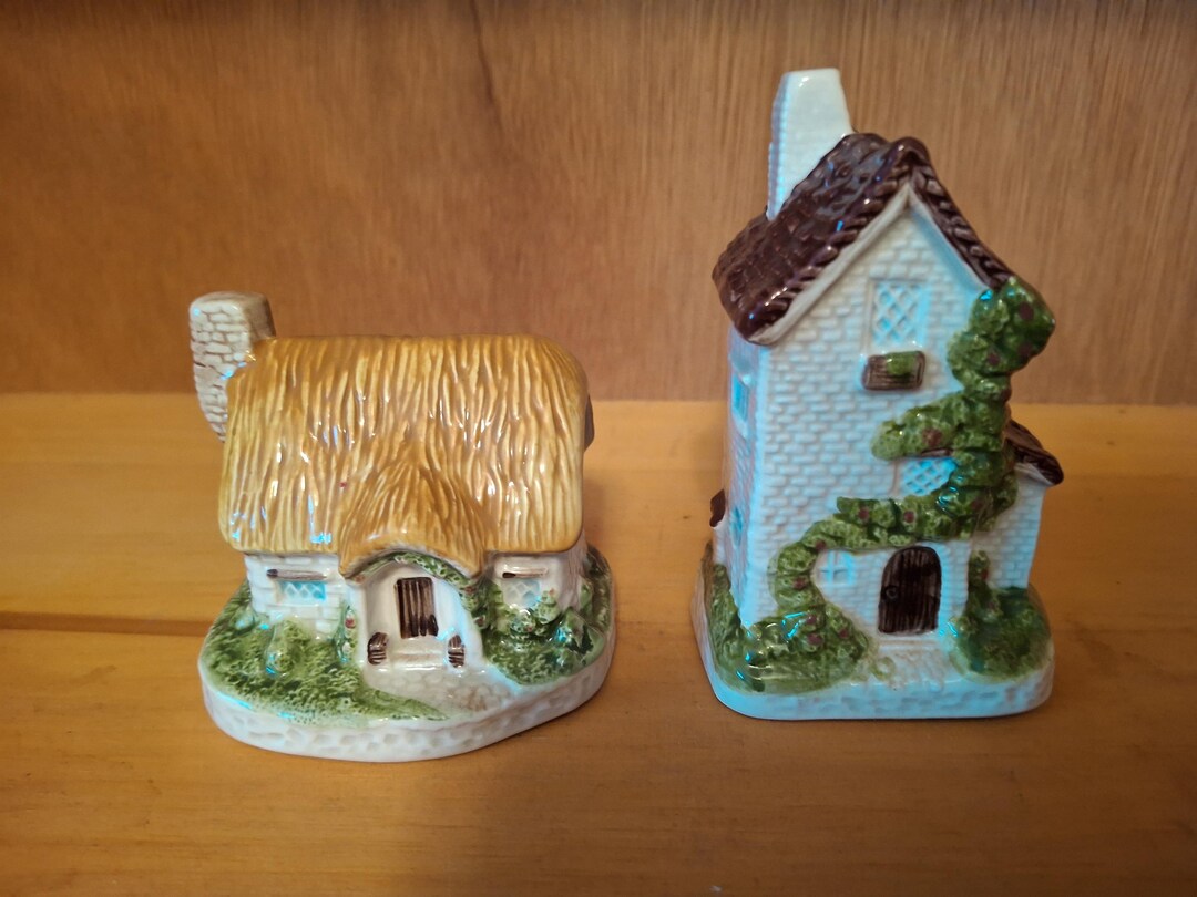 Vintage, Ceramic, Otagirl, Thatched Roof, Collectible, Decorative ...