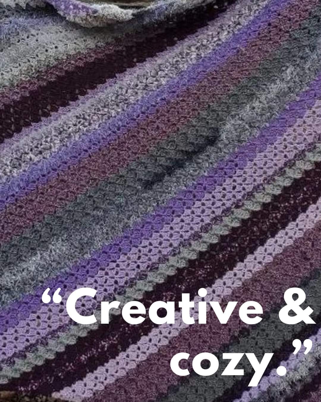 Maroon, Gray, and Purple Afghan, Fuzzy Crocheted Afghan, Handmade ...
