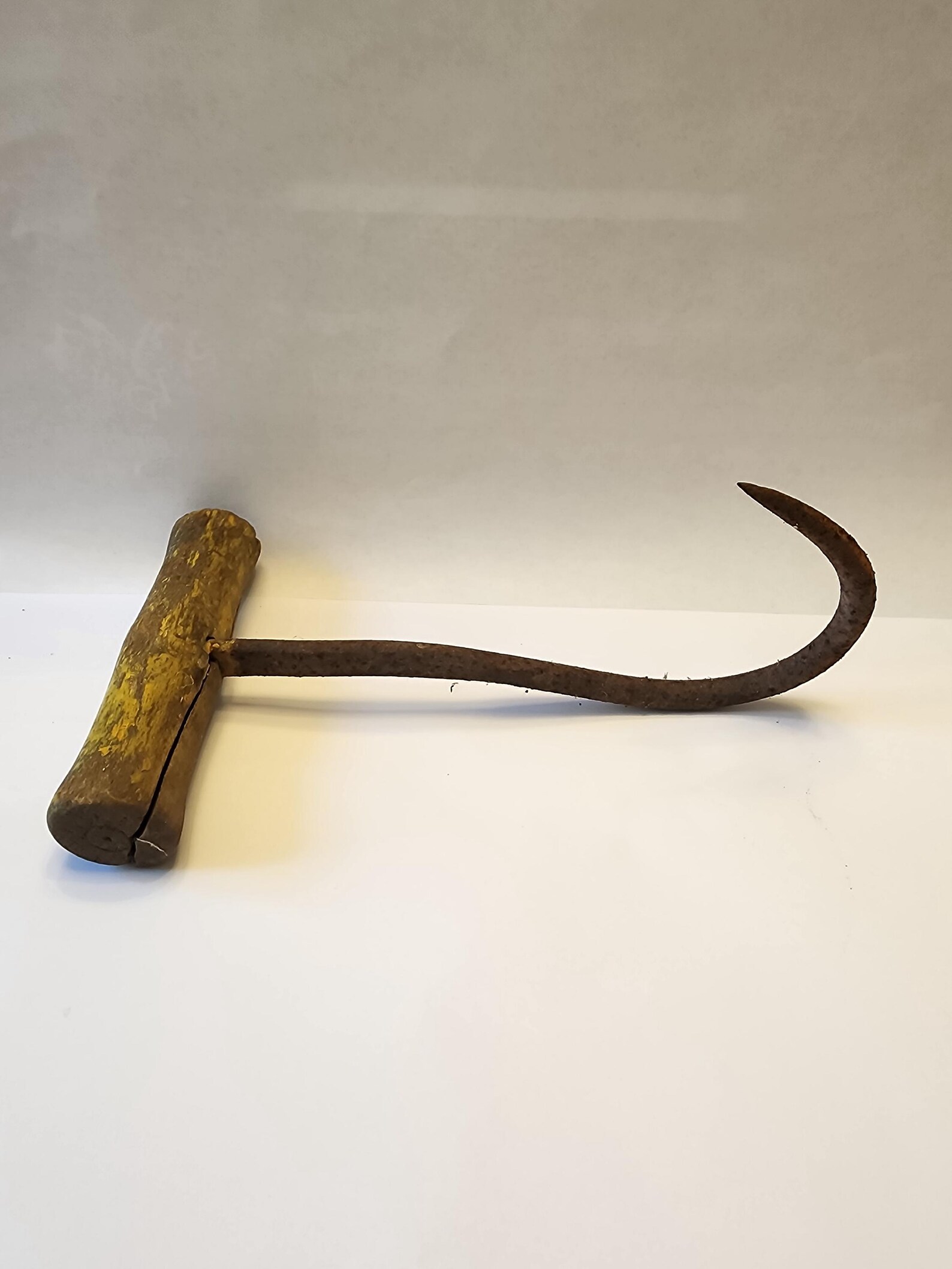 Rare Vintage Metal Hay Bale Hook, Rustic Decor, Plant Hanger, Meat Hook ...