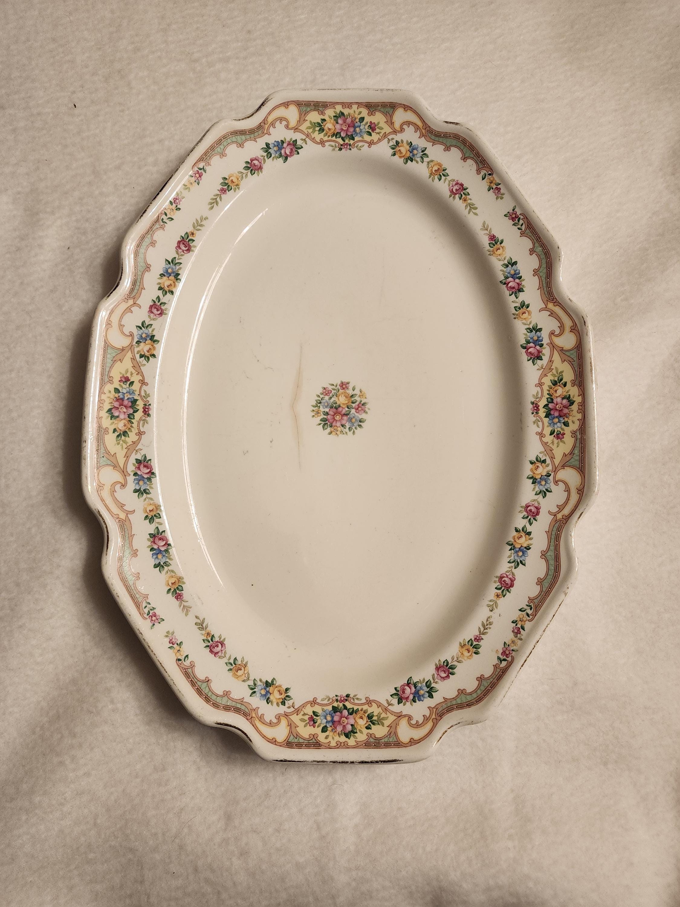 Vintage 1930s in Mount Clemens Mildred Floral Center Fine China Serving ...