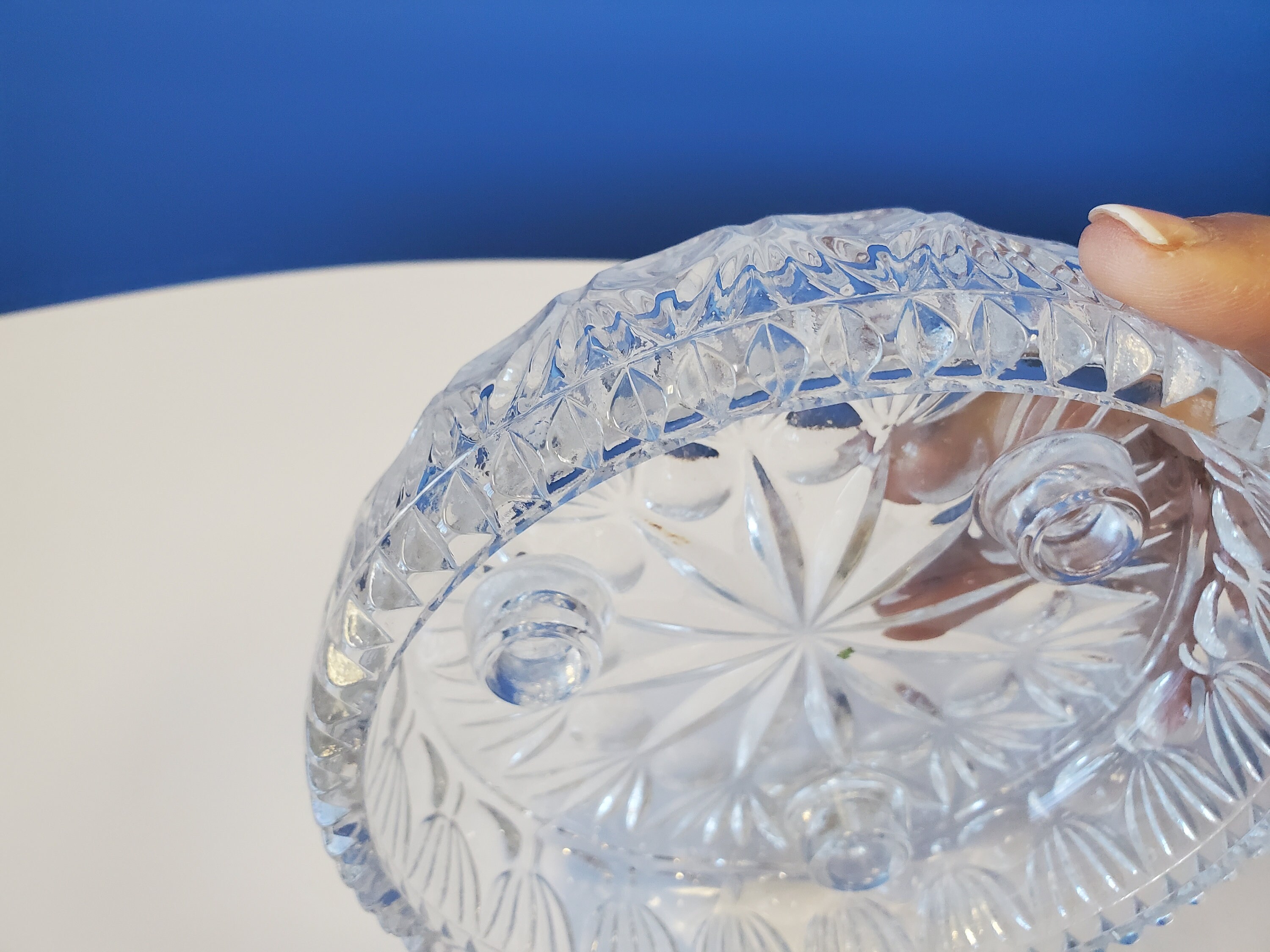 Princess House Full Lead 24% Crystal Candle Stick Holder Centerpiece ...