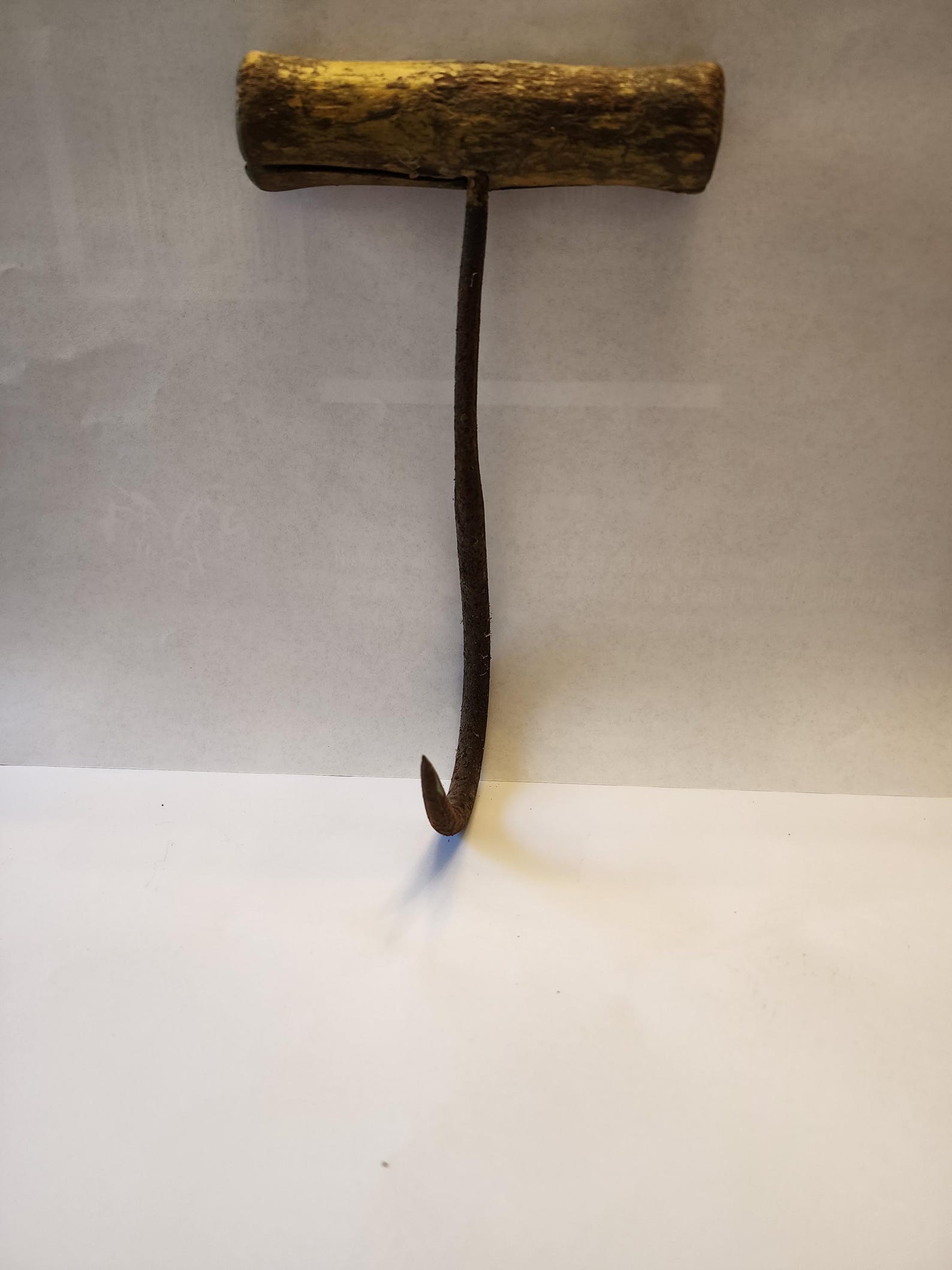 Rare Vintage Metal Hay Bale Hook, Rustic Decor, Plant Hanger, Meat Hook ...