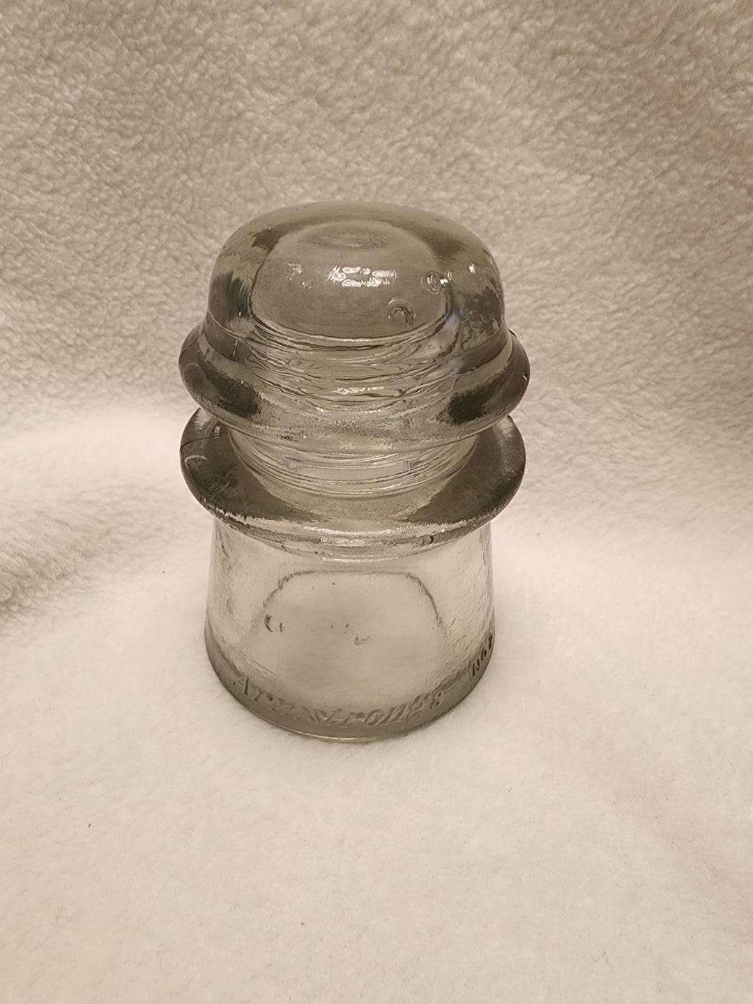 Antique Clear Glass Armstrong Insulator No. 2, Collectible Glass - Etsy