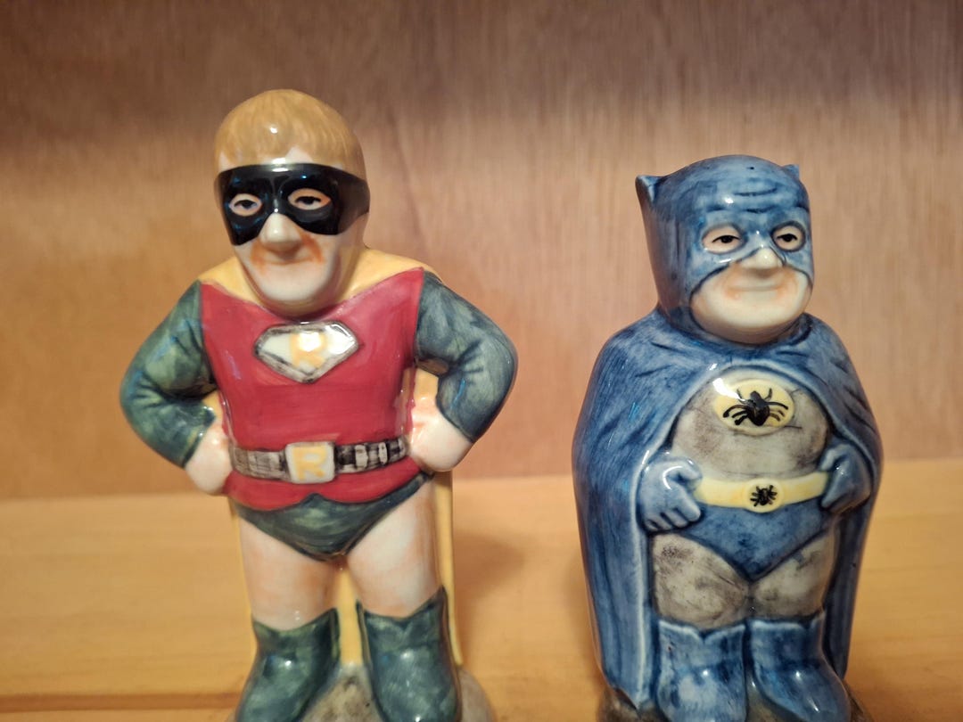 Vintage, Only Fools and Horses, Ceramic, Batman and Robin Salt and ...