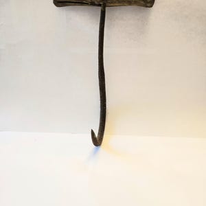 Rare Vintage Metal Hay Bale Hook, Rustic Decor, Plant Hanger, Meat Hook ...