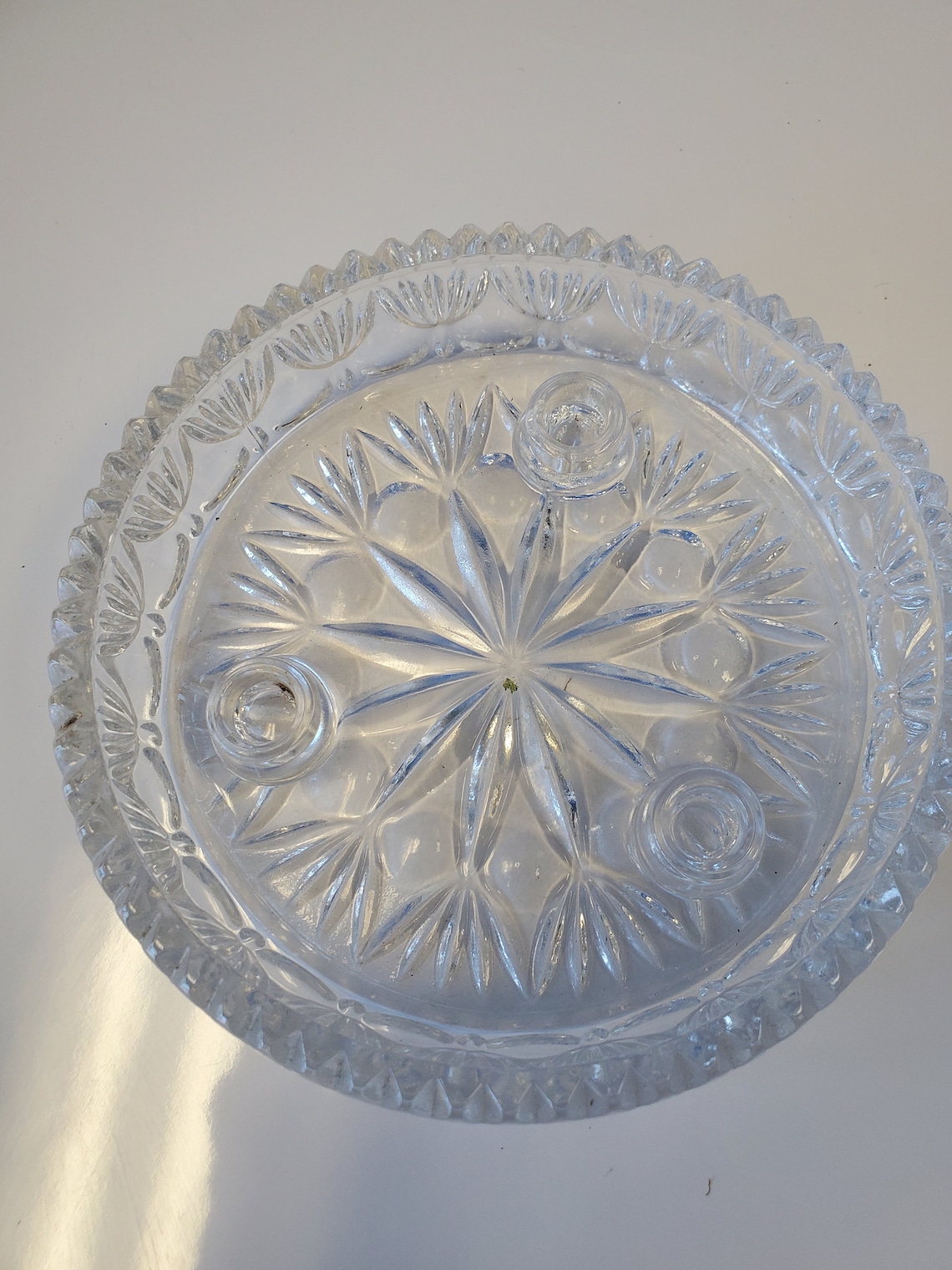 Princess House Full Lead 24% Crystal Candle Stick Holder Centerpiece ...