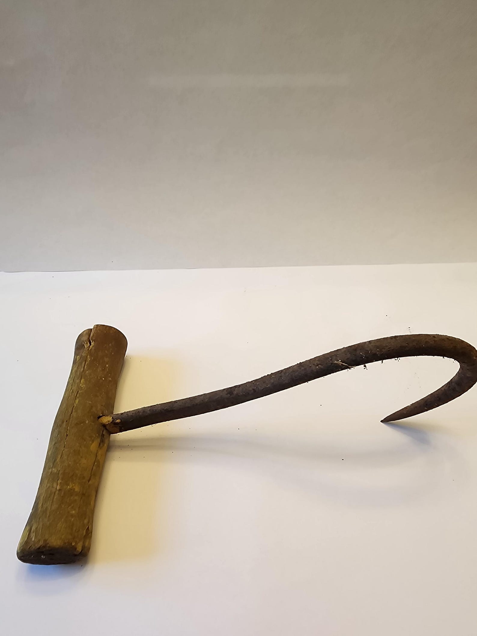 Rare Vintage Metal Hay Bale Hook, Rustic Decor, Plant Hanger, Meat Hook ...