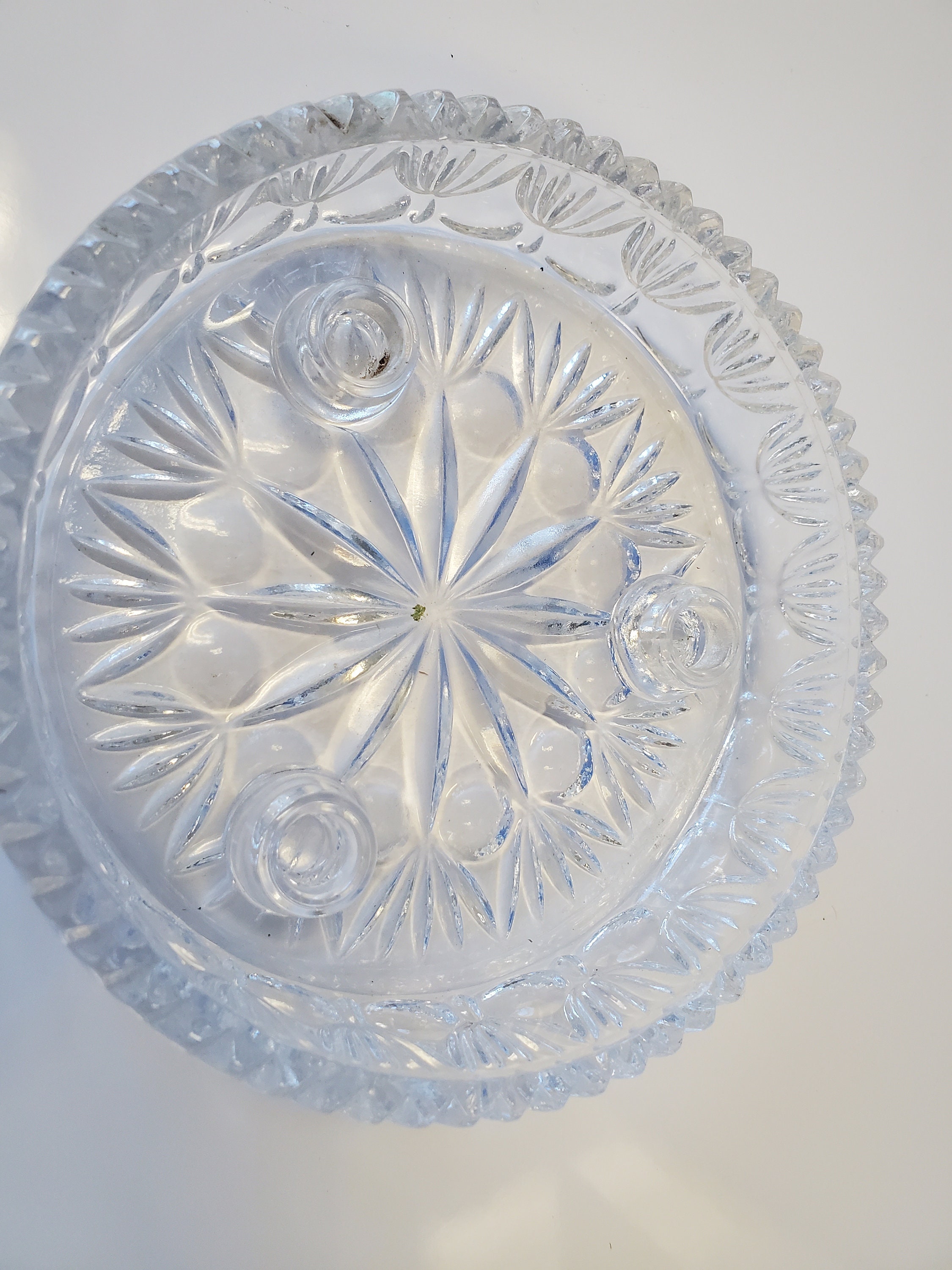 Princess House Full Lead 24% Crystal Candle Stick Holder Centerpiece ...