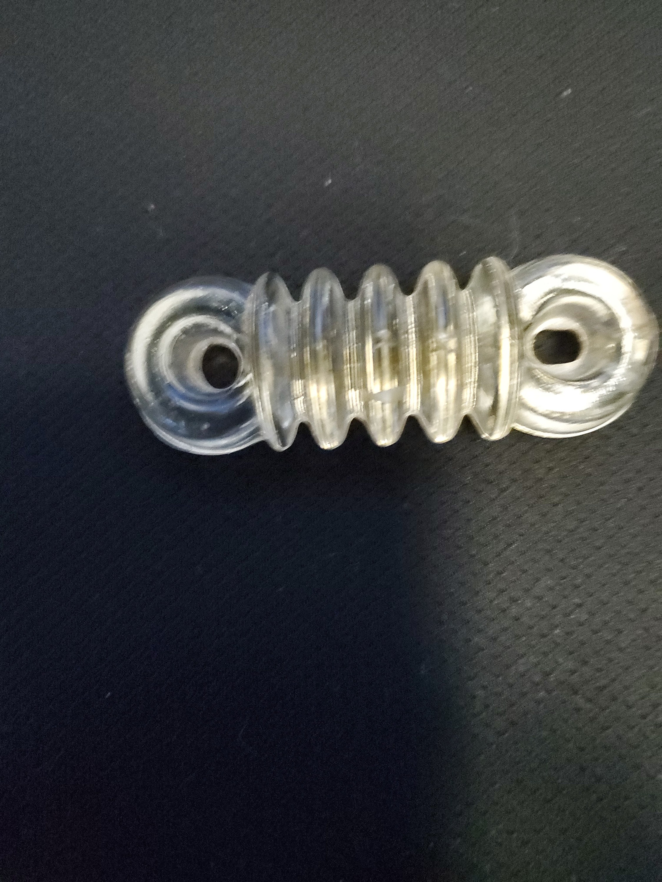 Antique Clear Glass Coil Electrical Radio Strain Antenna Wire Insulator ...