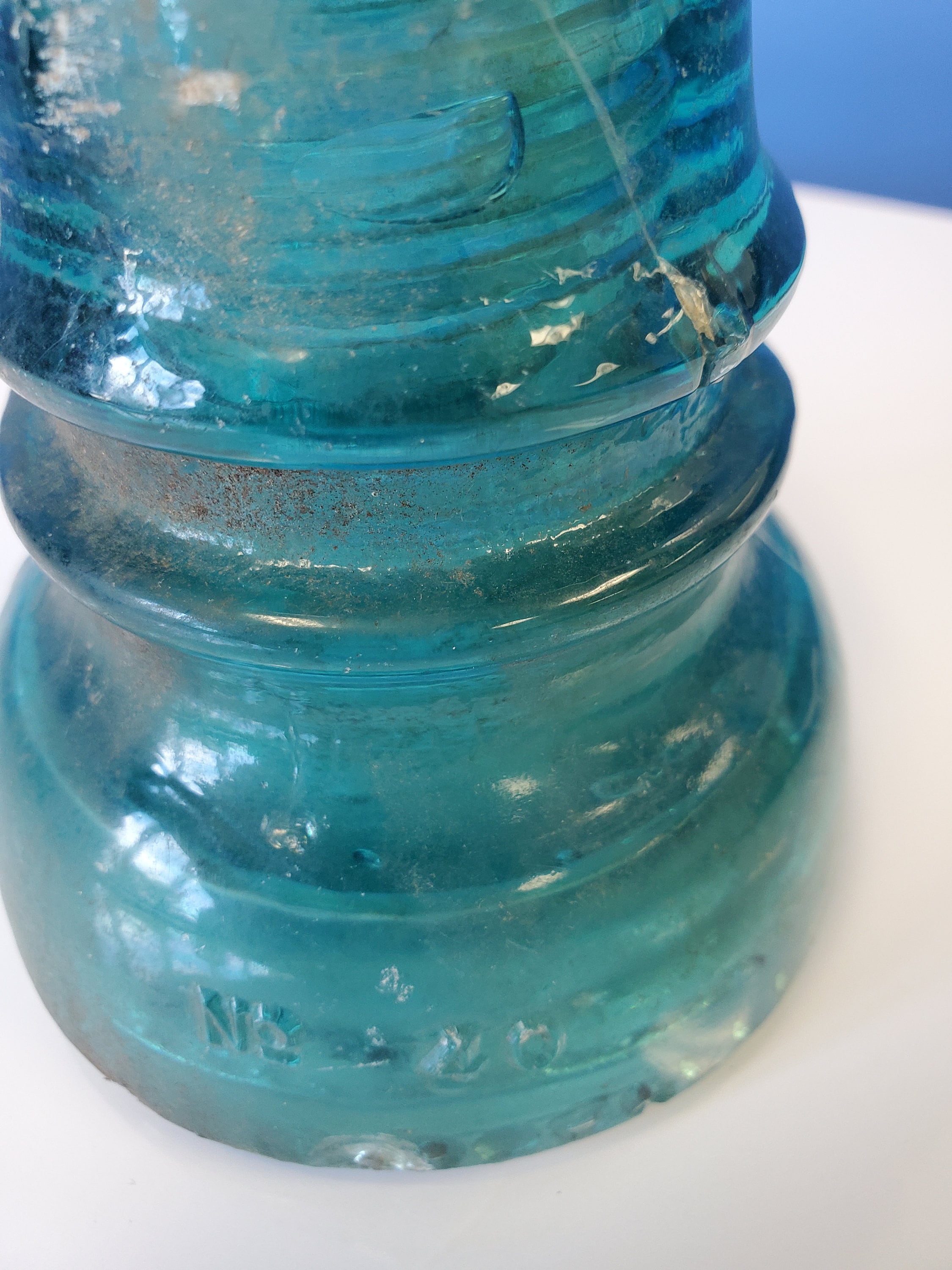 40 Hemingray Light Bluish Green /aqua Hemingray Glass Insulator ...