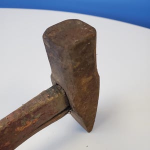 Vintage Rustic Hammer, Old Dirty Hammer, Rusty Blacksmith's Hammer ...