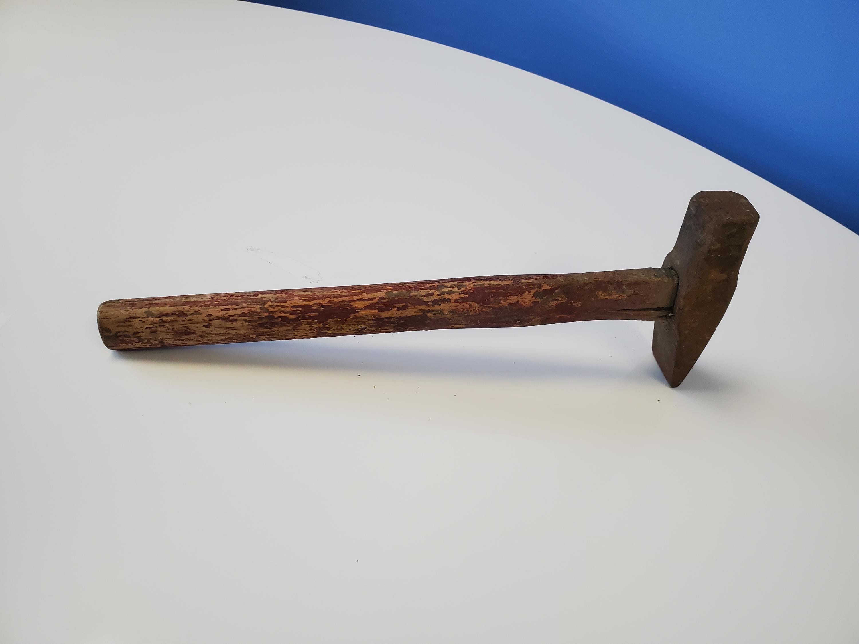 Vintage Rustic Hammer, Old Dirty Hammer, Rusty Blacksmith's Hammer ...