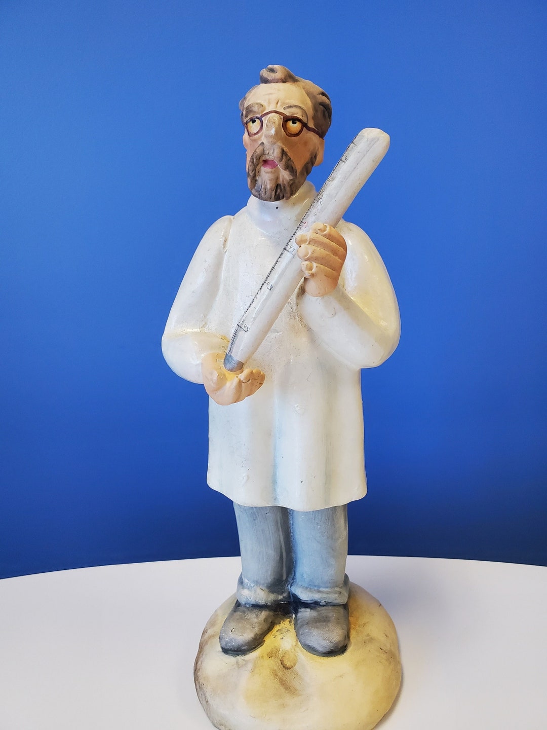 Handmade Statue of a Doctor With Thermometer, Doctor Gift - Etsy