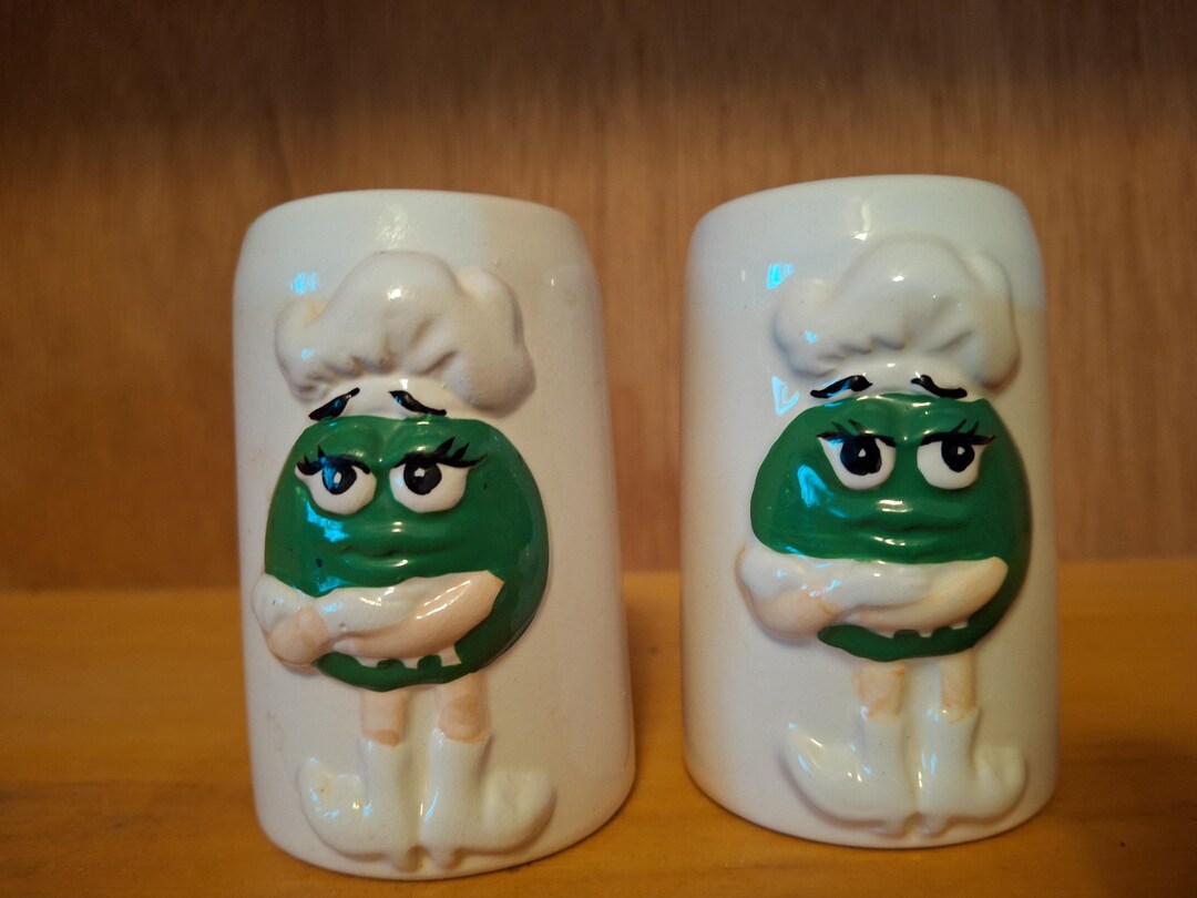 Vintage, Ceramic, Mars, M&M Salt and Pepper Shakers, Collectible ...
