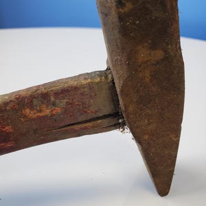 Vintage Rustic Hammer, Old Dirty Hammer, Rusty Blacksmith's Hammer ...