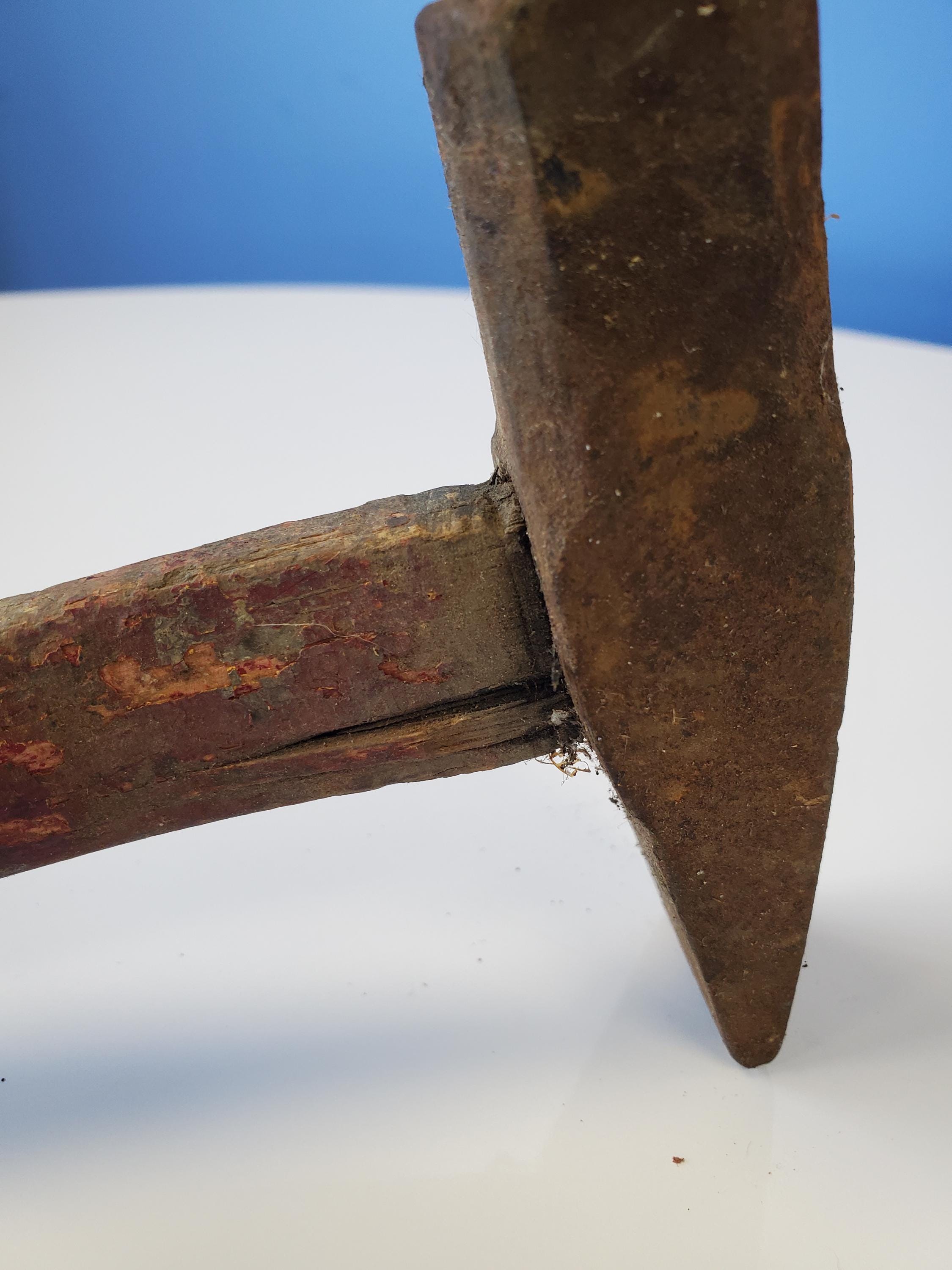 Vintage Rustic Hammer, Old Dirty Hammer, Rusty Blacksmith's Hammer ...