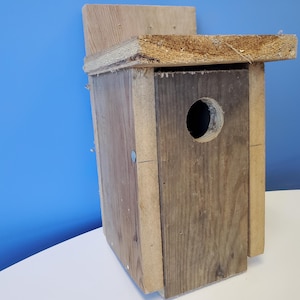 Rustic Primitive Handmade Bird House, Nesting House, Handcrafted Wooden ...