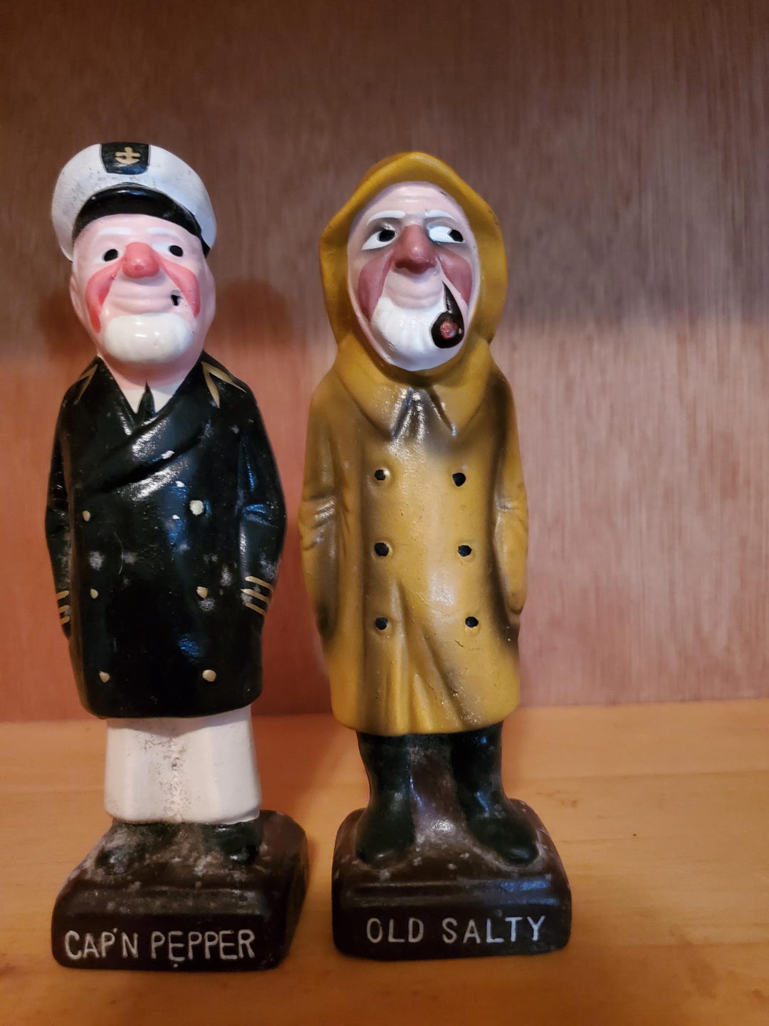 Old Salty and Cap'n Pepper Salt and Pepper Shakers, Sailors Salt and ...