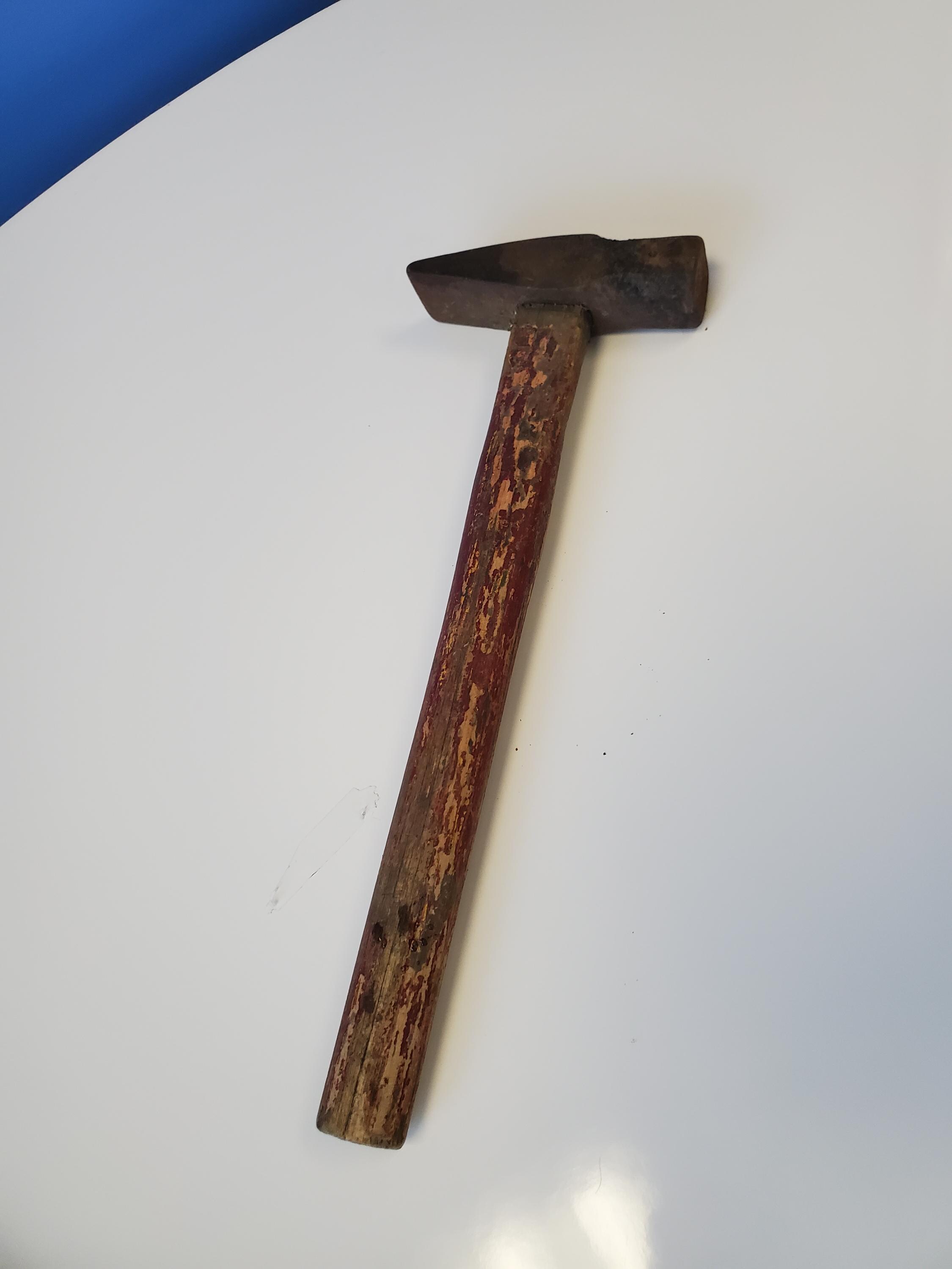 Vintage Rustic Hammer, Old Dirty Hammer, Rusty Blacksmith's Hammer ...