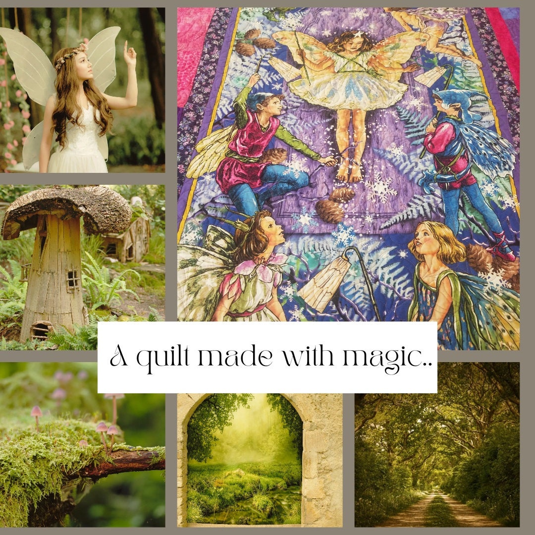 Beautiful, Handmade, Pink and Purple, Fairy, Quilt - Etsy