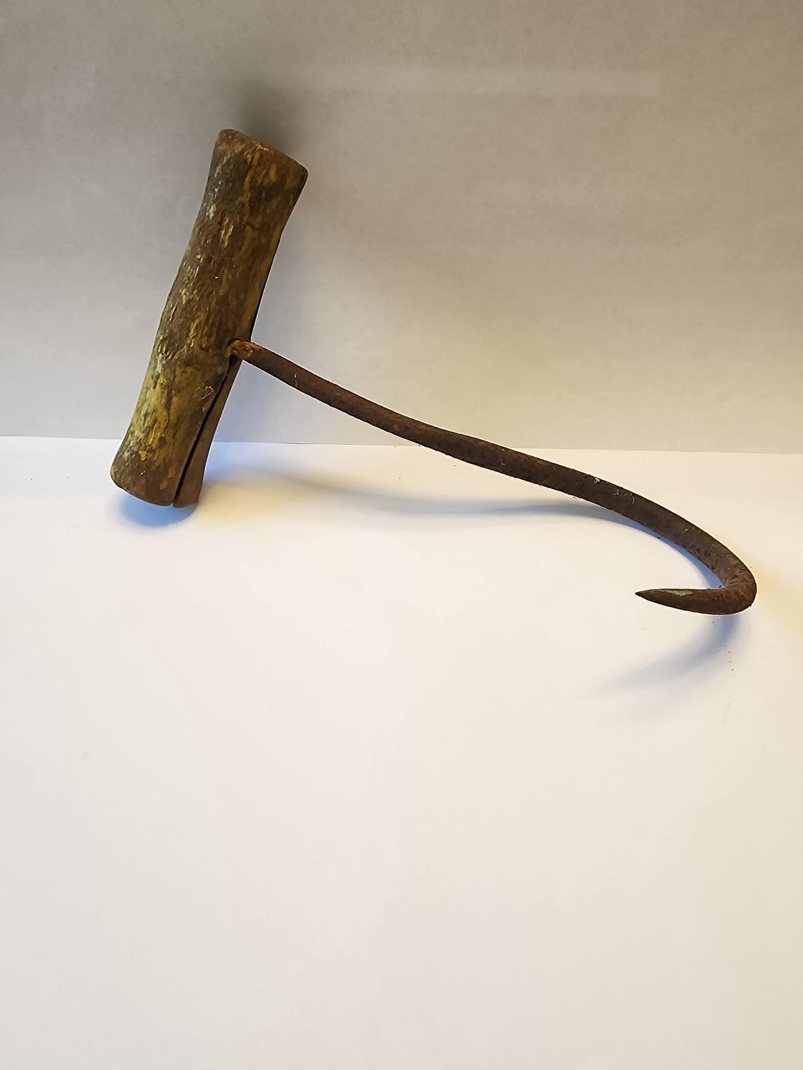 Rare Vintage Metal Hay Bale Hook, Rustic Decor, Plant Hanger, Meat Hook ...