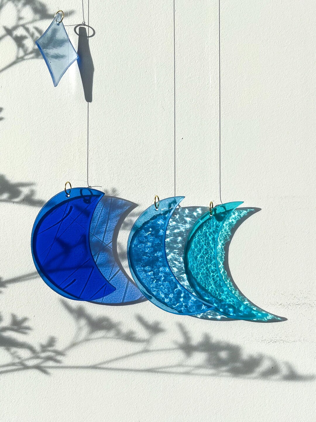 Moon Phases Glass Set 4 Pc - Etsy