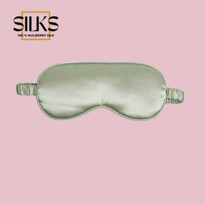 100% Mulberry Silk Sleep Masks,beige,grey Blindfold Premium Grade 6A ...