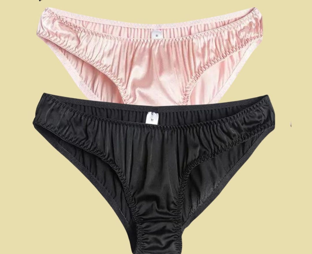 Pure Silk Men's Briefs: High-rise Knickers, Soft & Comfortable - Etsy