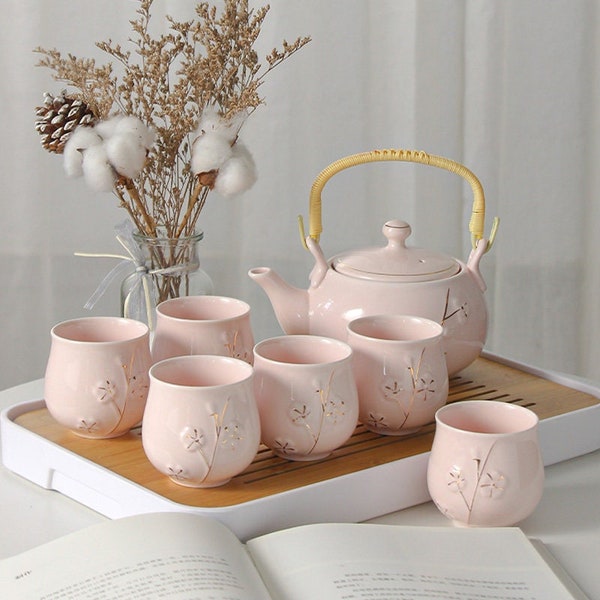 Pink Tea Set - Etsy