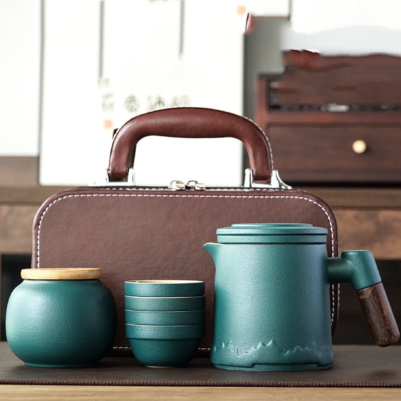 Travel Portable Tea Setceramic Tea Set Small Setone Pot, Four Cupstea ...