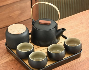 Rustic Ceramic Tea Setbutterfly Ceramic Tea - Etsy